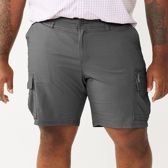 Sonoma | Shorts | Sonoma Flexwear Ripstop Cargo Shorts Mens 54 Big Tall Dark Gray Stretch New ...